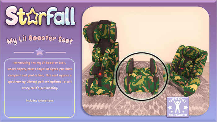Second Life Marketplace - [Starfall] My Lil' Booster Seat